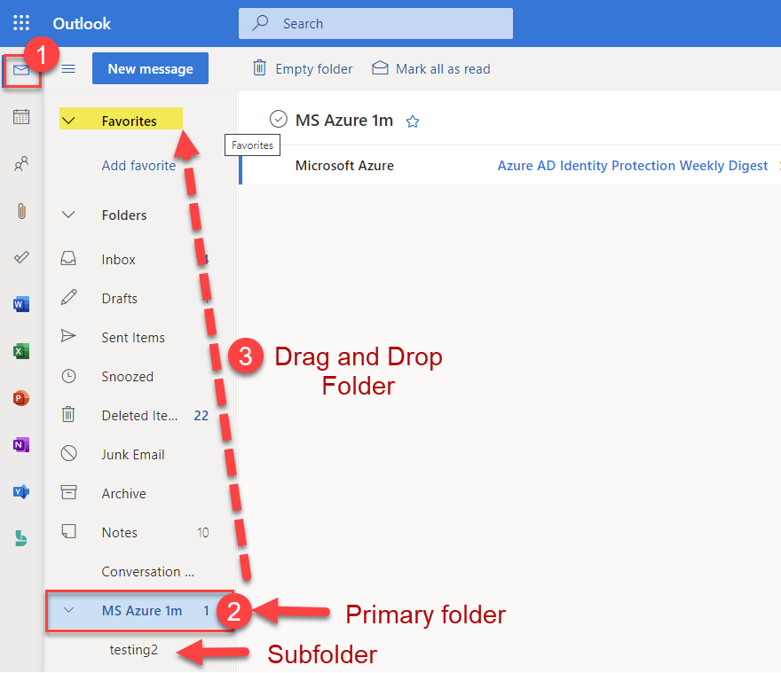How to Add Outlook Online Mail Folders to Favorites » TRACCreations4E How to Add Outlook Online Mail Folders to Favorites » TRACCreations4E